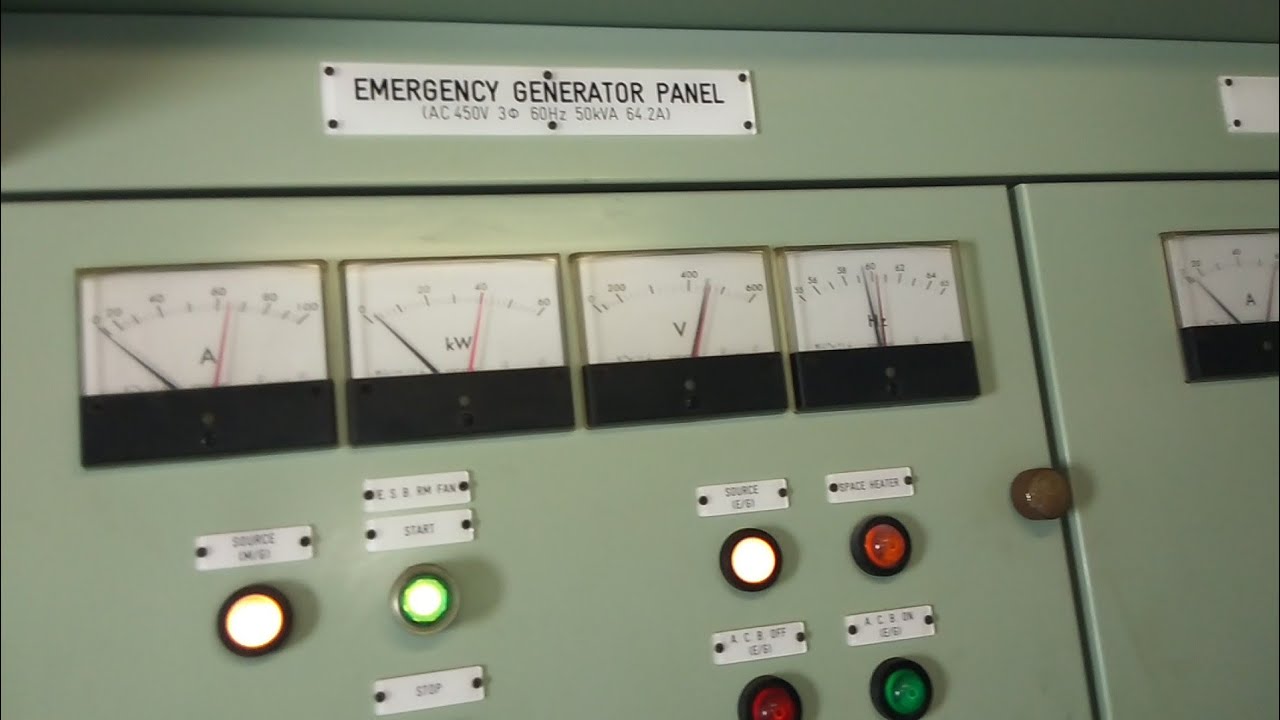 Emergency Generator:Sequencial Testing - YouTube