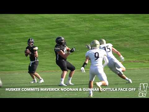 Nebraska commits OL Gunnar Gottula vs EDGE Maverick Noonan highlights ...