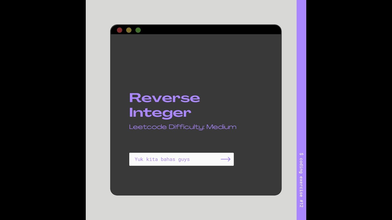 12 Reverse Integer - YouTube