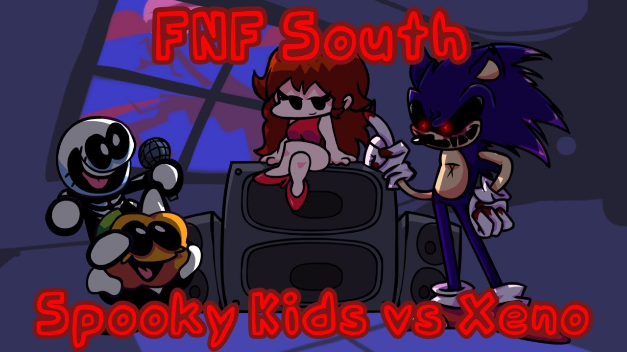 FNF South but Spooky Kids Vs Xeno - YouTube