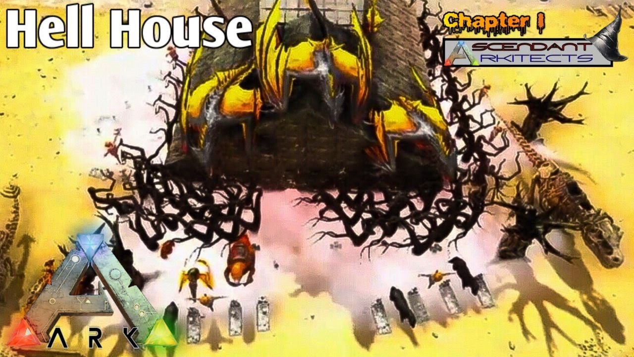 Halloween Arkitecture: HELL HOUSE! - ARK BUILD - YouTube