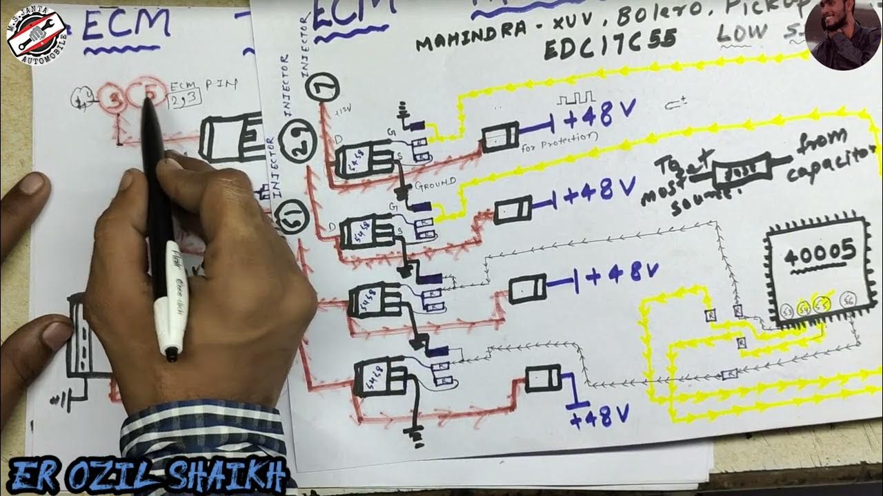 Ecm Training Class-37 | 12v High side Injector section of Mahindra edc17c55 Bolero, maximo ...