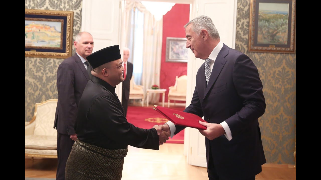 Predsjednik Đukanović primio akreditivno pismo ambasadora Malezije Nj ...