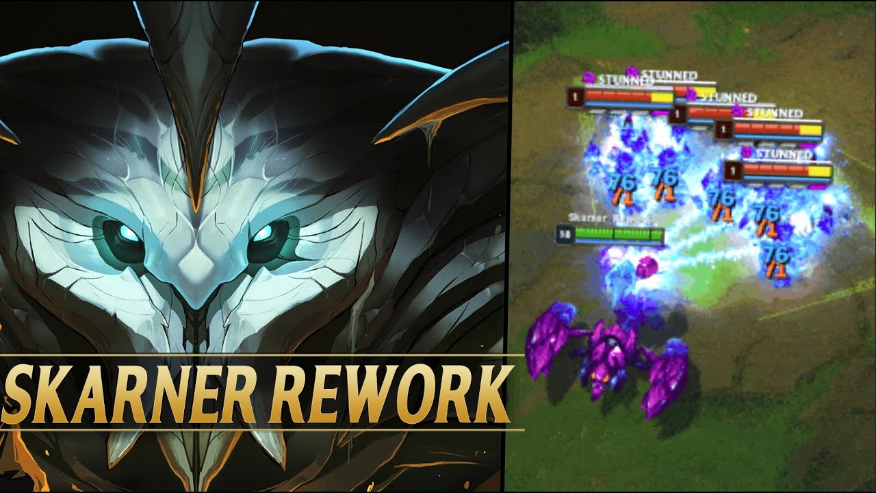 SKARNER REWORK NEW GAMEPLAY PREVIEW - League of Legends - YouTube