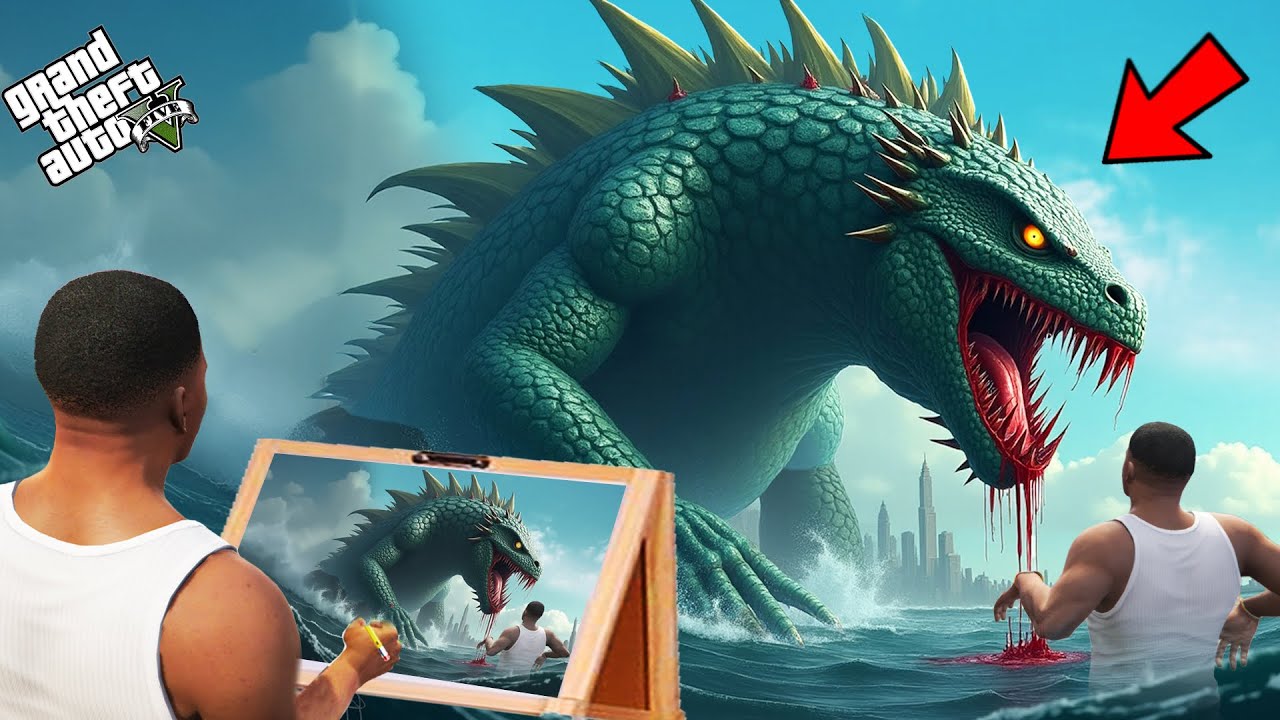 Franklin Uses Magical Painting To Find Scariest Leviathan Sea Monster ...