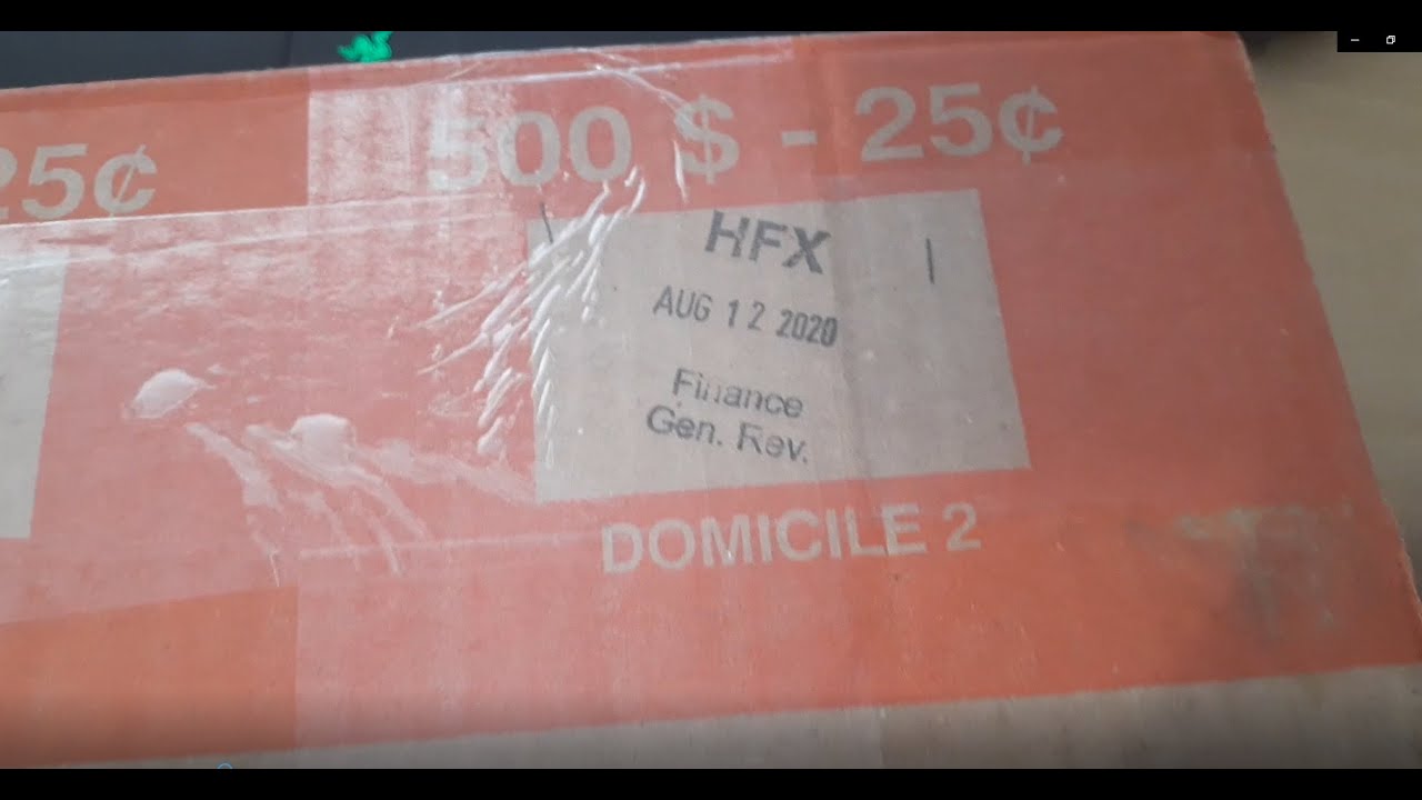 Canadian Coin roll hunting - Box of quarters - Machine wrapped rolls ...