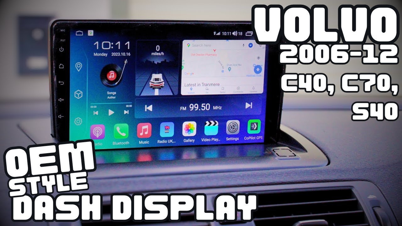 Volvo C30/70+S40 | 2006-12 | 9" Touchscreen Android 13.0 OEM Style Dash ...