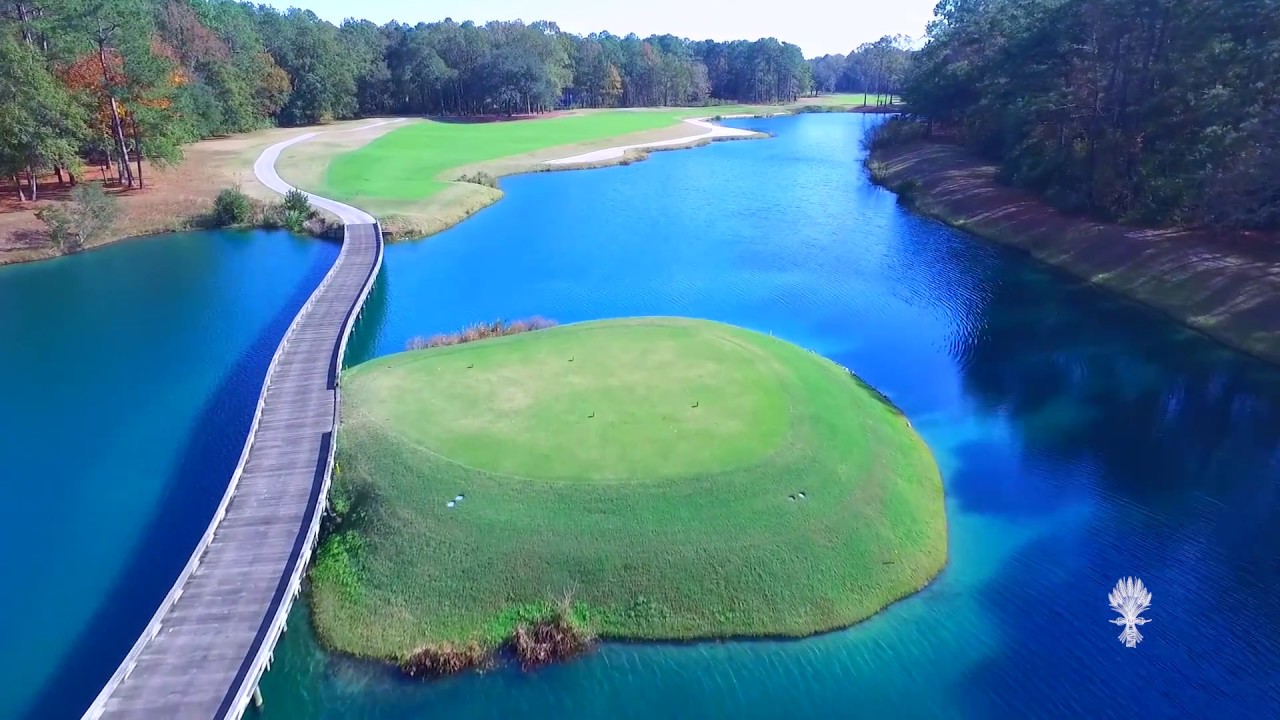 The Ford Plantation Golf Course Hole #5 Flyover - YouTube