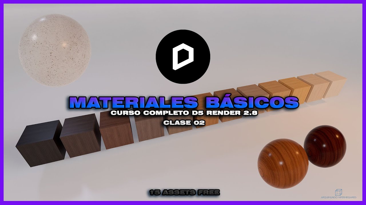 MATERIALES CLASE 2 | CURSO COMPLETO DE D5 RENDER 2.8 | MATERIALES ...