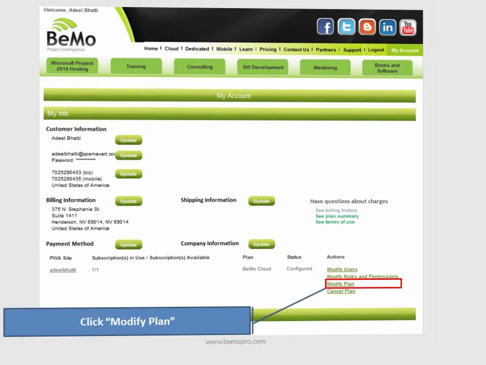 How to Modify your BeMo plan - YouTube