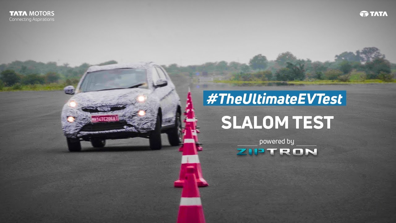 Slalom Test | #TheUltimateEVTest | Tata Motors Electric Mobility - YouTube