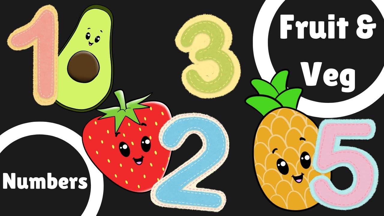 Dancing Fruit & Veggies | Counting Numbers | Baby Sensory Video for ...