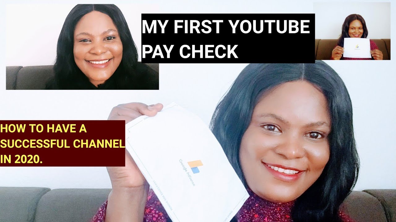 #MYFIRSTYOUTUBEPAYCHECK MY FIRST YOUTUBE PAY CHECK + HOW TO HAVE A ...