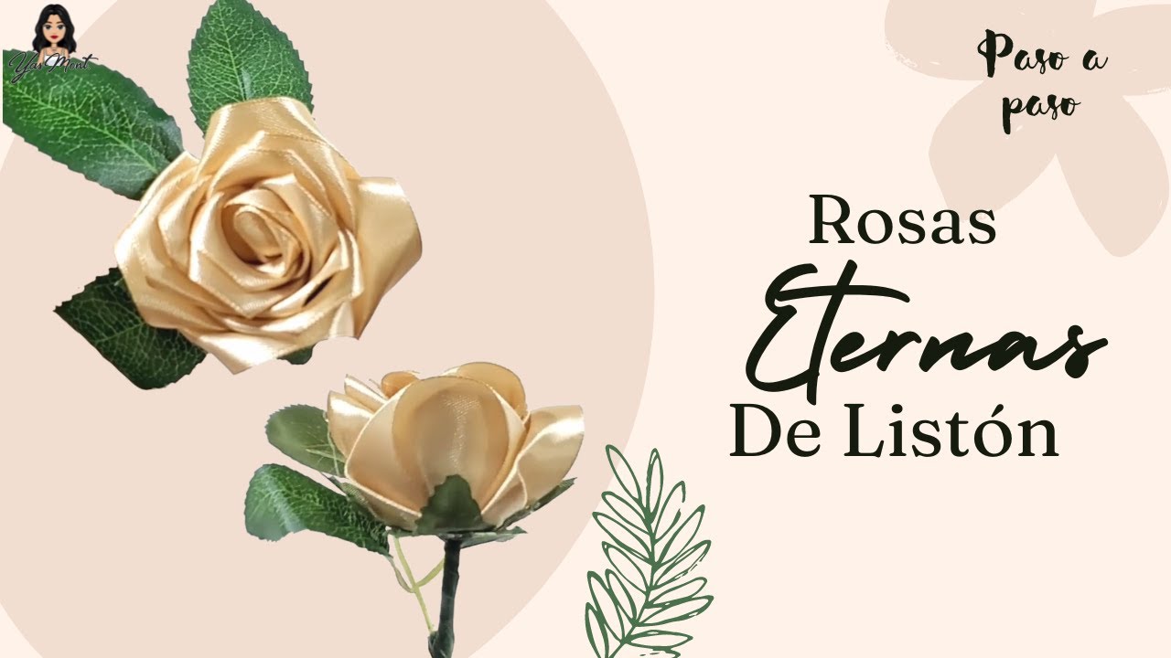 Rosa 🌹 eterna de listón. - YouTube