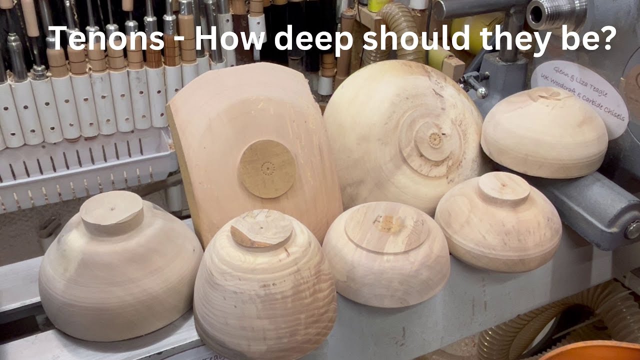 Woodturning. How deep should your tenon be? - YouTube