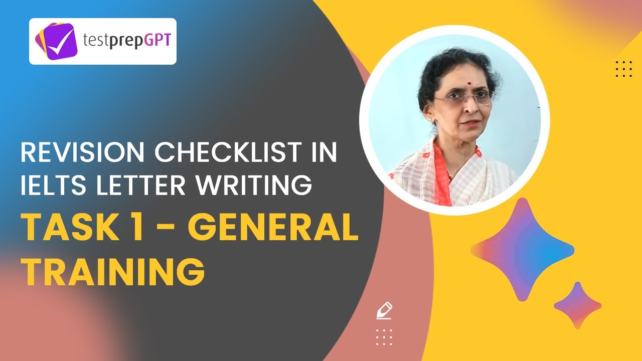 Revision Checklist in IELTS Letter Writing Task 1 - General Training ...