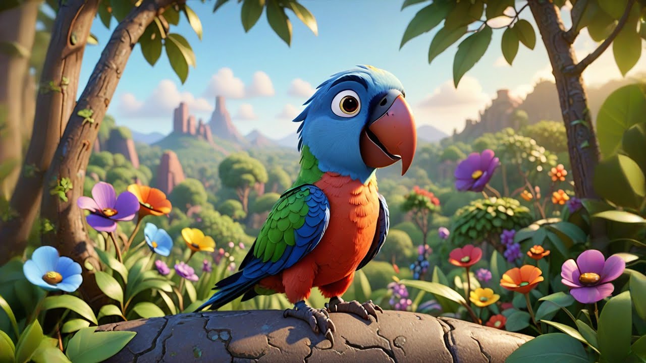 The Parrot Who Talked Too Much 🦜🗣️ | Children’s Storytime | Fun ...