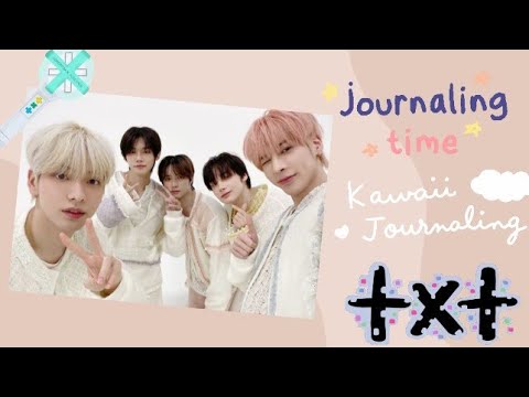 TXT journaling with me ||TXT 📘#scrapbooking #txt #viral 🔮 - YouTube