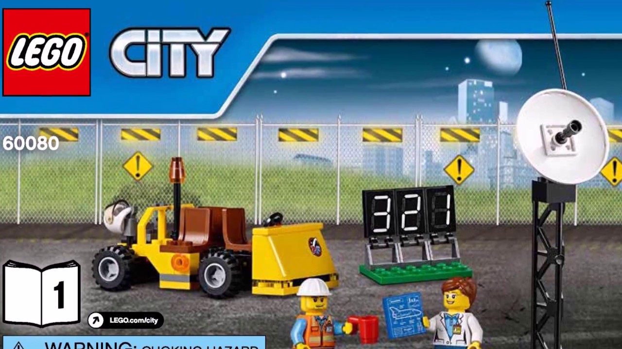 LEGO City Space Port 60080 Spaceport Instructions Book DIY 1 - YouTube