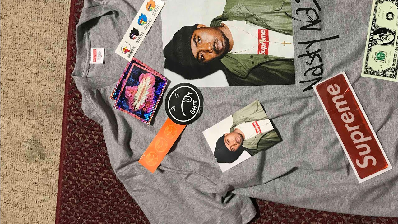 Supreme Nas Tee Unboxing FW/17 - YouTube