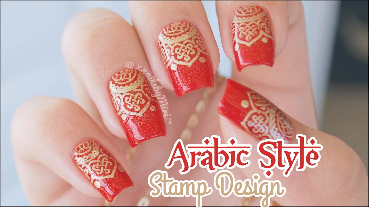 Arabic Style Stamp Design || usign MoYou 'Explorer 07" plate and PP ...