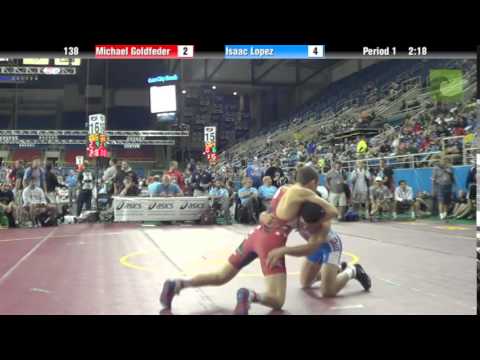 138 Michael Goldfeder vs. Isaac Lopez - YouTube
