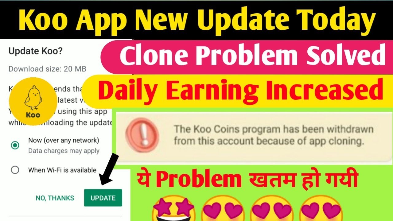 Koo app new update | Koo app Clone Problem solved-100% | Koo app clone ...
