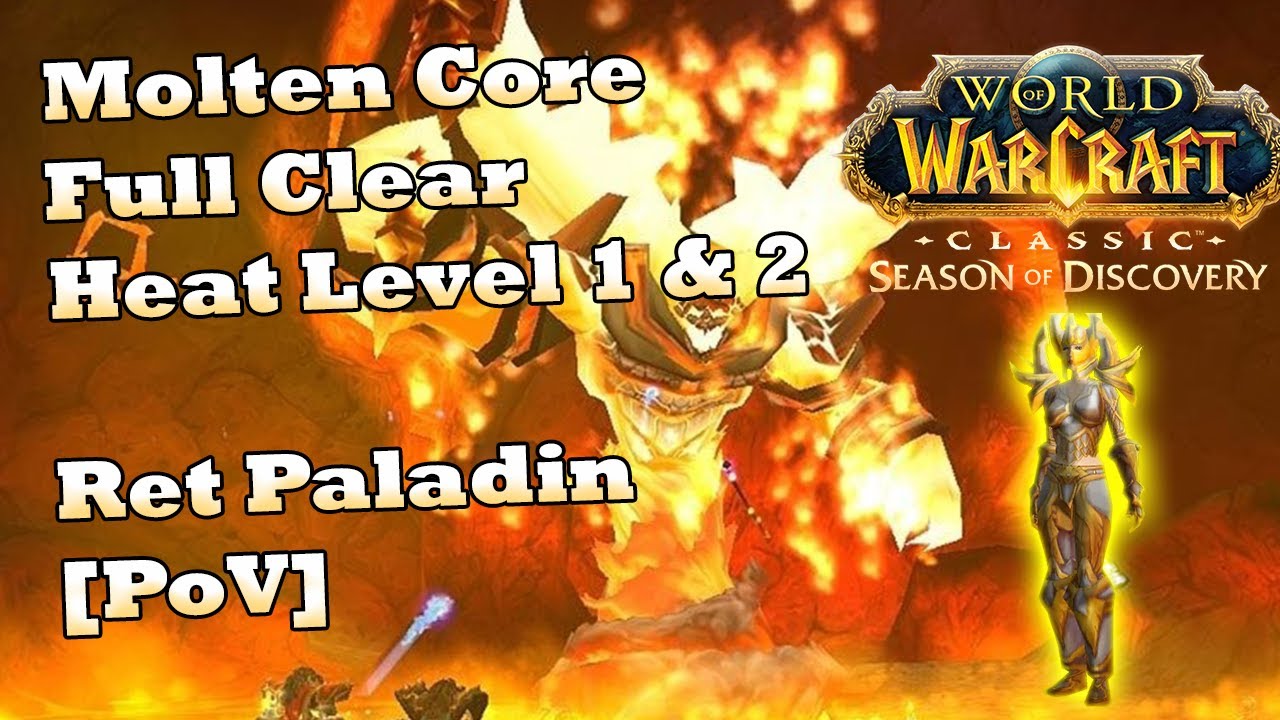Molten Core - Heat 2 & 1: Ret Paladin PoV in Phase 4 [WoW SoD] - YouTube