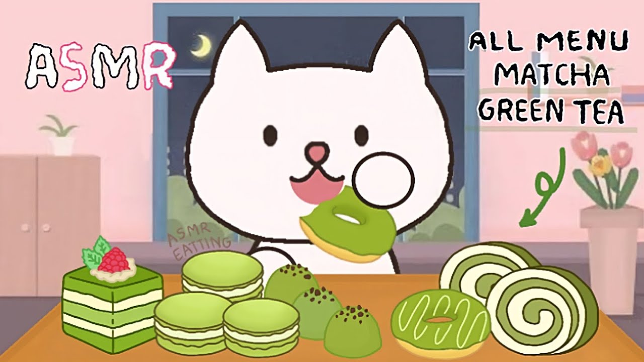 All menu matcha & green tea | 🍵💚 | ASMR Animation [ v_Papp ] - YouTube