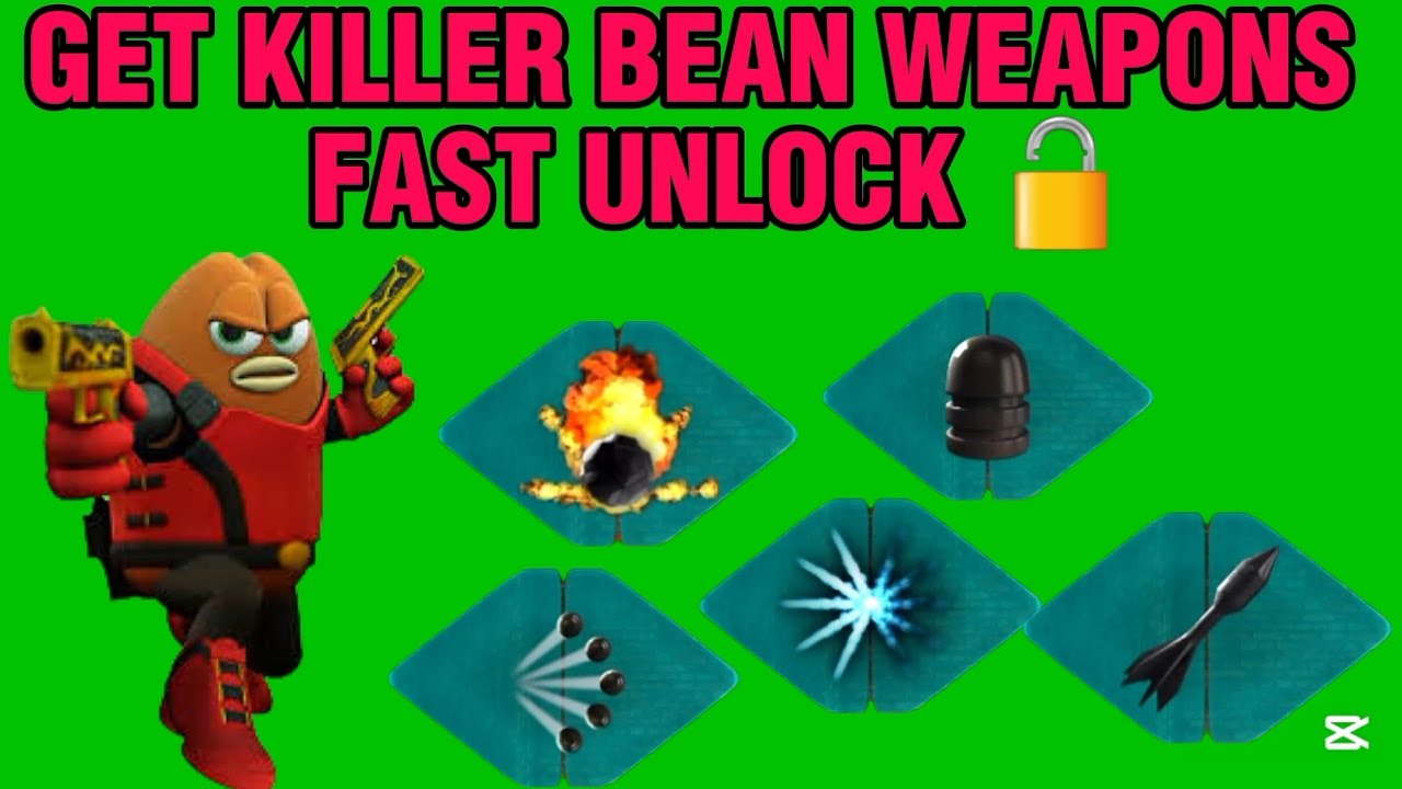 how to unlock all weapons in killer bean unleashed || unliimted armor ...