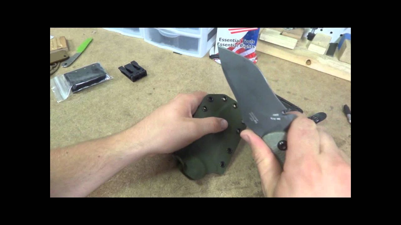 ZT Kydex Knife sheath for Molle vest - YouTube