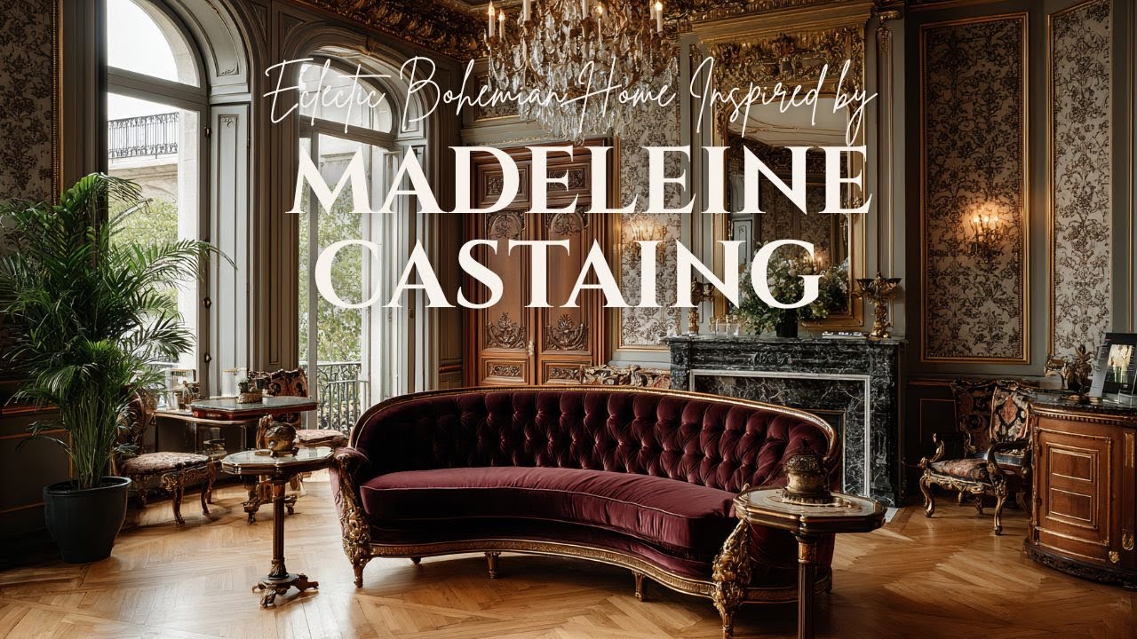 Eclectic Bohemian Home in Napoleon III Style Inspired by Madeleine ...