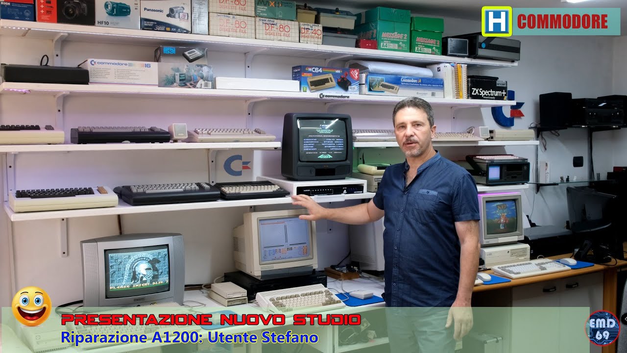 Nuovo Studio Commodore e riparazione A1200 utente: Stefano - YouTube