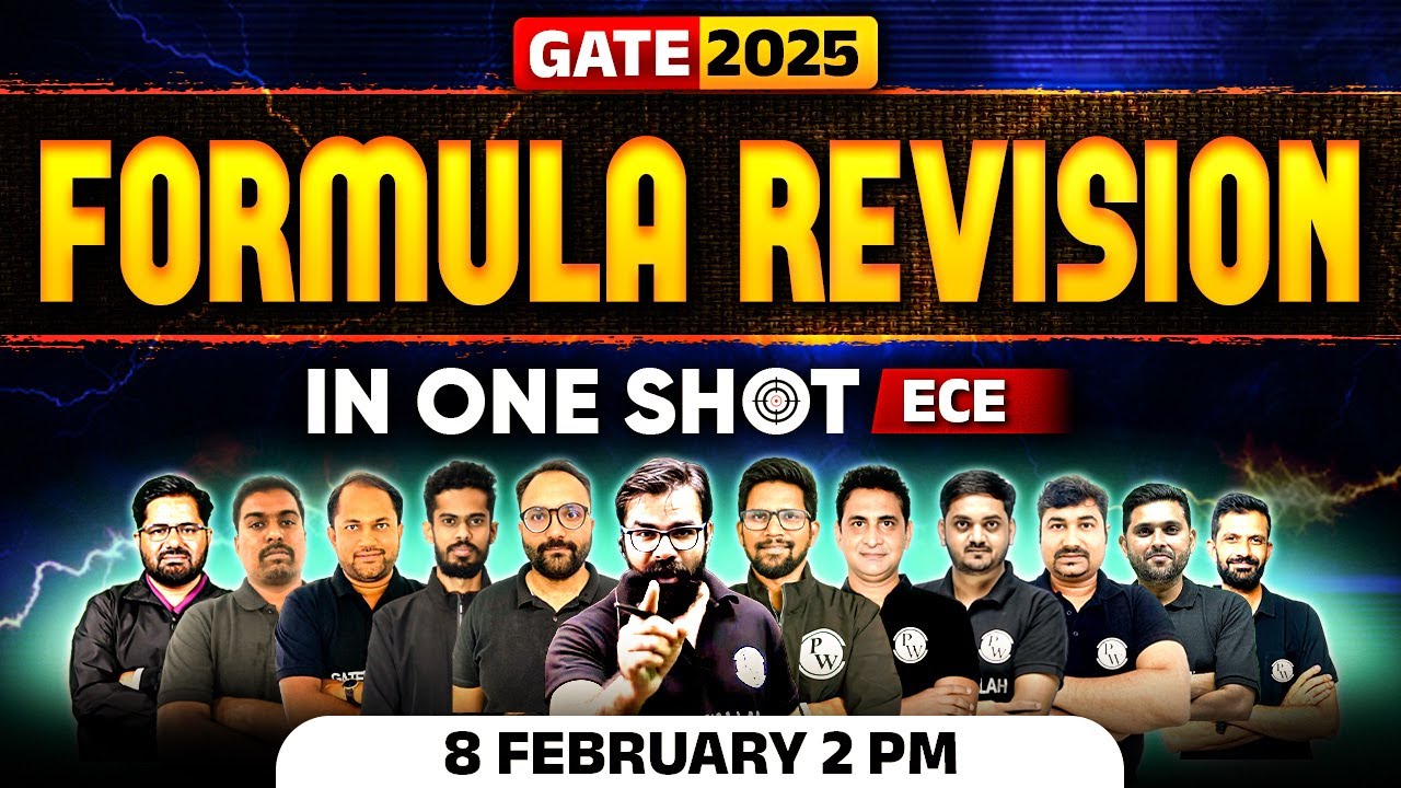 GATE 2025 Formula Revision in One Shot | GATE 2025 ECE Preparation ...