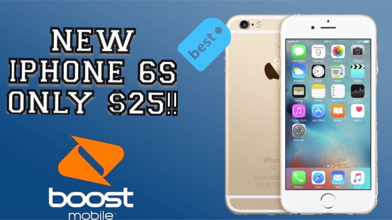 New IPhone 6S For Only $25!! Boost Mobile Promotion - YouTube