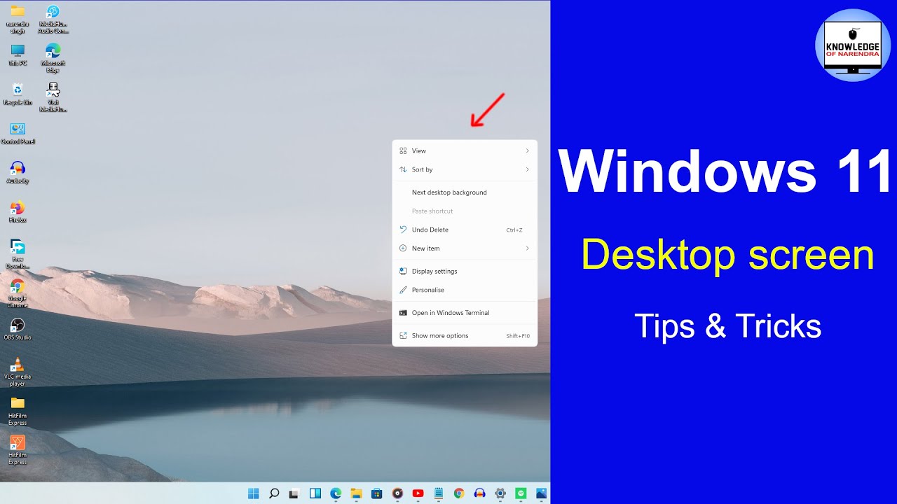 Windows 11 Desktop screen Tips & Tricks. - YouTube