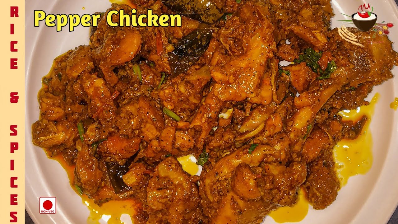 Pepper Chicken Recipe/ Chicken Milagu Varuval/ கோழி மிளகு வறுவல் - YouTube