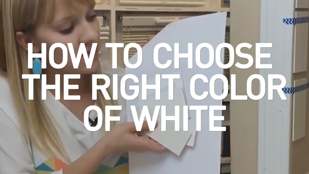 How To Choose The Right Color White - YouTube