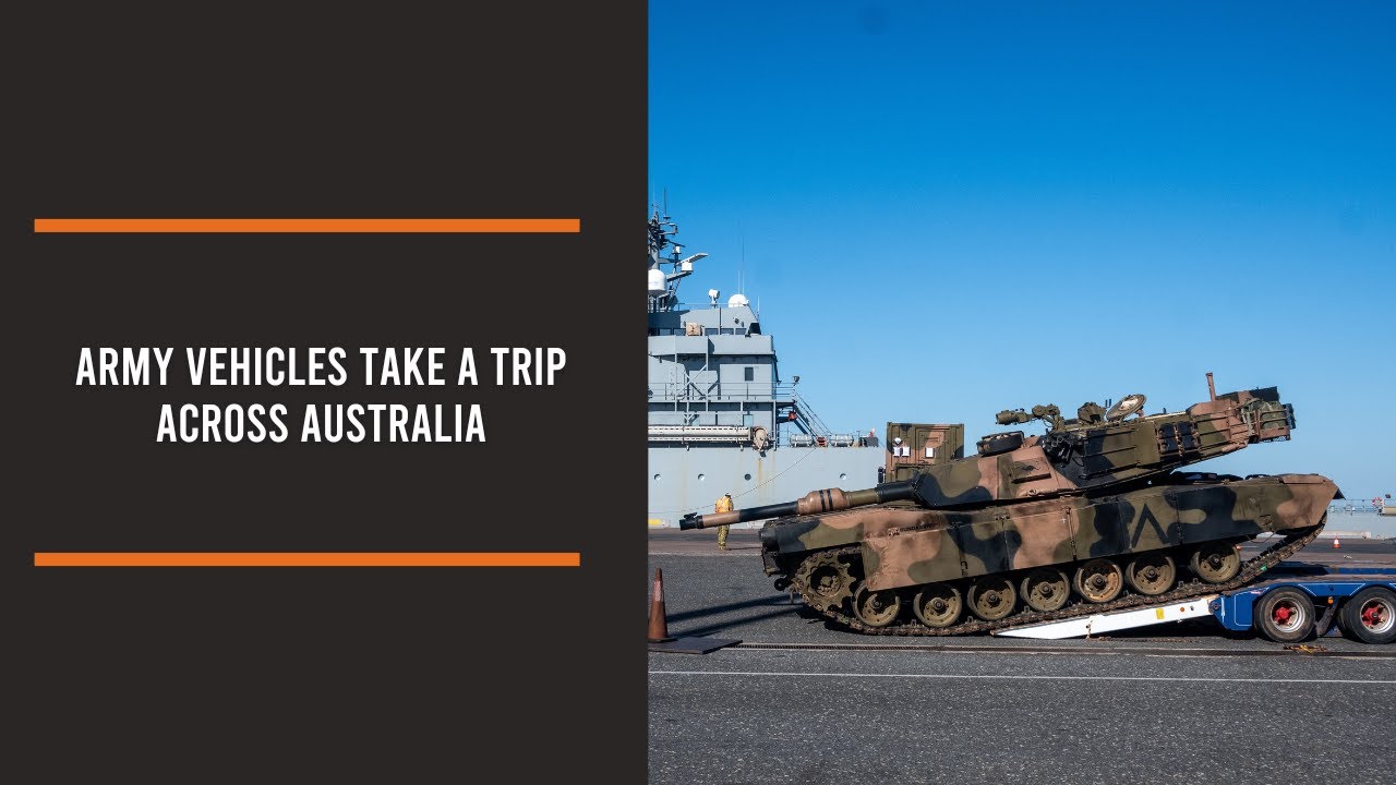 Army vehicles take a trip across Australia - YouTube