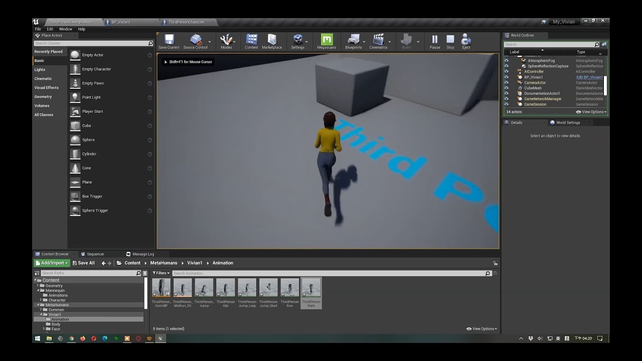 MetaHuman Third Person Player - YouTube