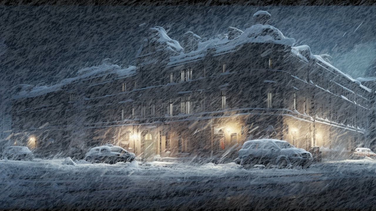 Fierce Blizzard Hits the Street | Cold Wind Sounds to Sleep & Fierce ...