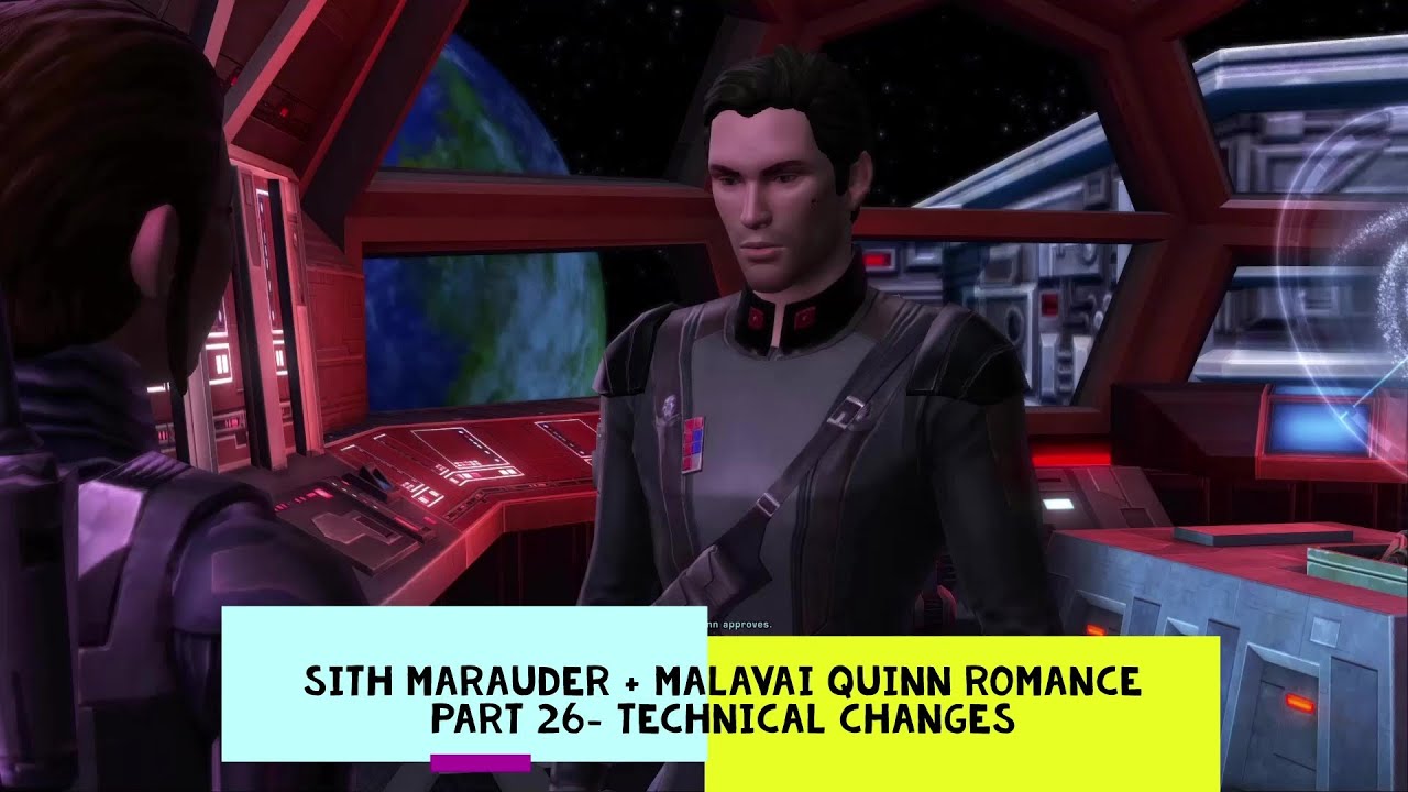 SWTOR: Sith Warrior + Malavai Quinn Romance, Part 26- Technical Changes - YouTube