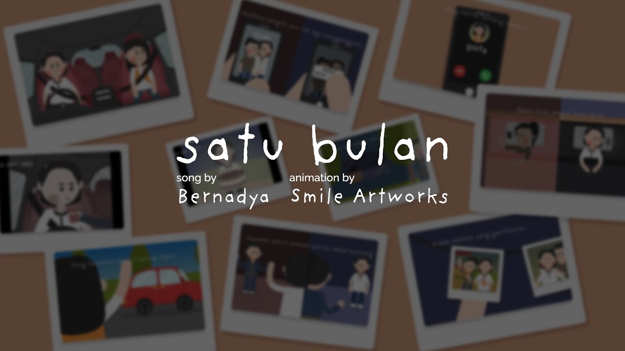 Bernadya - Satu Bulan (Animation & lirik Music Video) | Unofficial ...