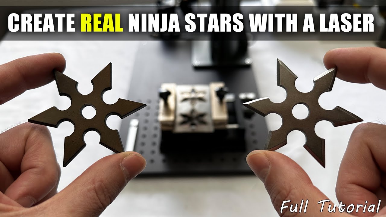 How To Make "REAL" Ninja Stars On Your Fiber Laser (Easy DIY) - YouTube
