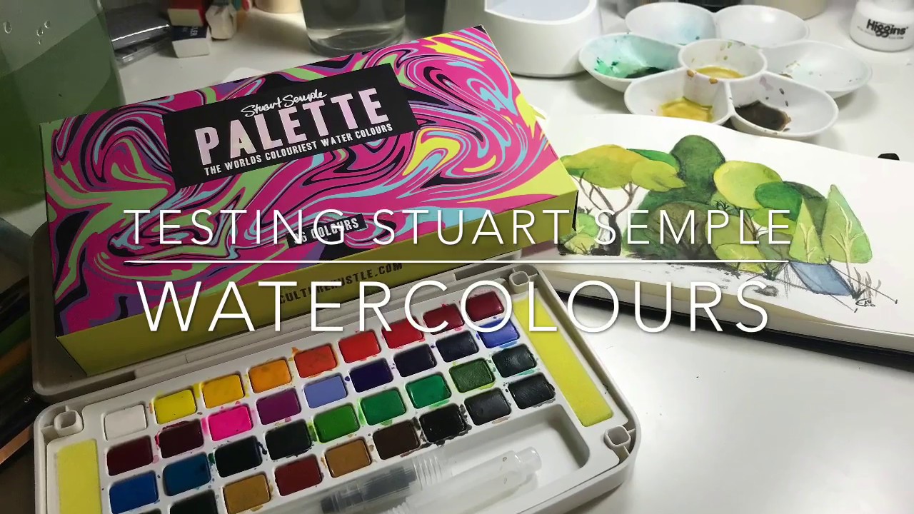 Stewart Semple Watercolour Palette Test Speed Paint - YouTube