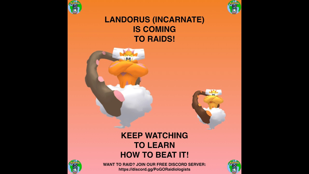 LANDORUS (INCARNATE) RAID INFOGRAPHIC - Pokémon GO - YouTube