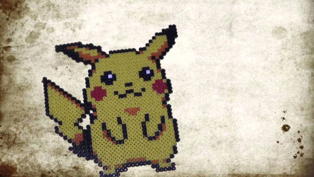Pikachu (Pyssla) - YouTube
