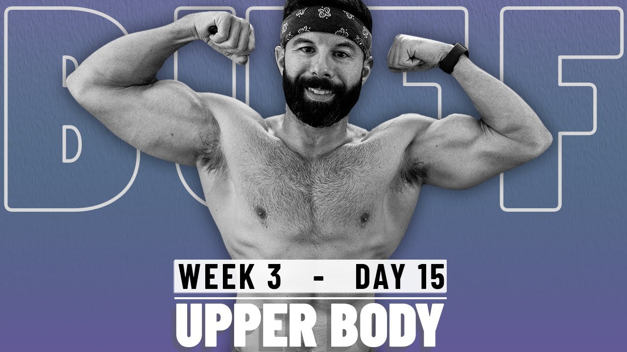 50 minute UPPER BODY - DB Only Workout | BUFF - DAY 15 - YouTube