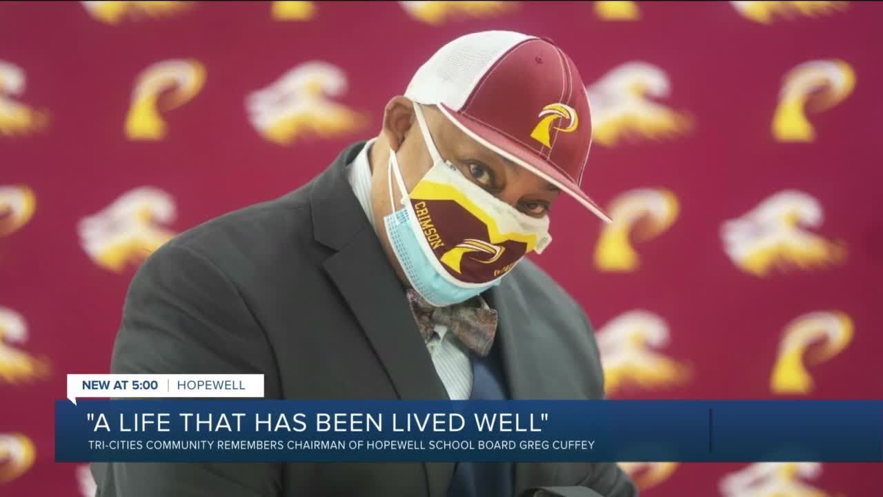 Mourning death of school leader Greg Cuffey - YouTube