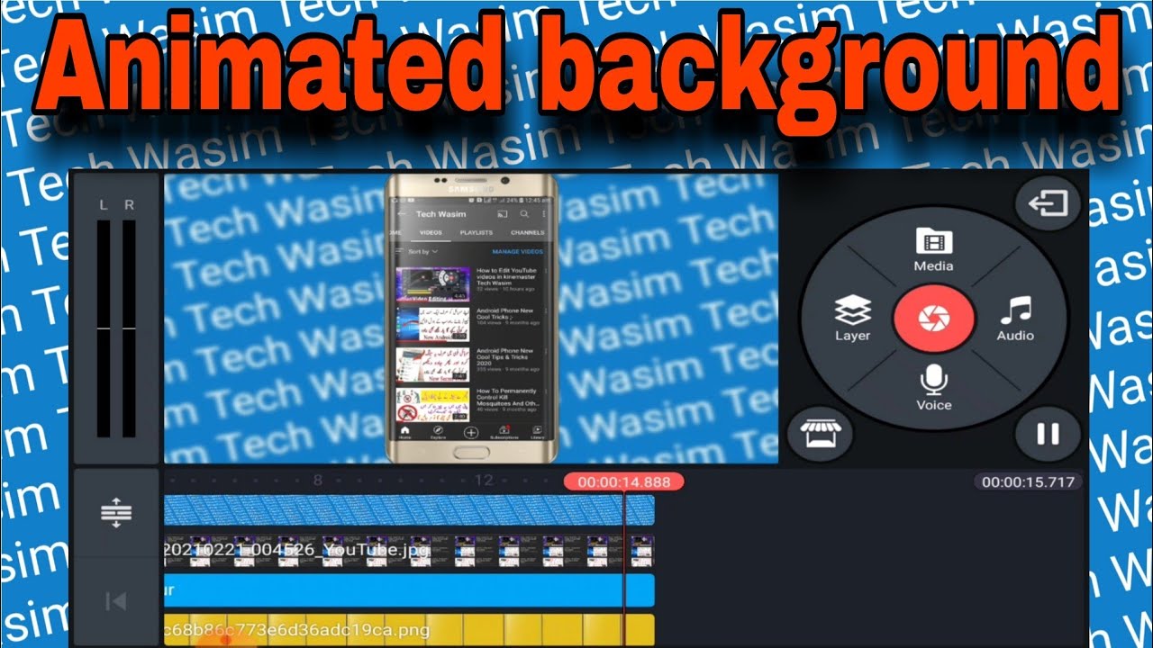 Animated Background | Editing Tricks for youtubers in kinemaster Urdu ...